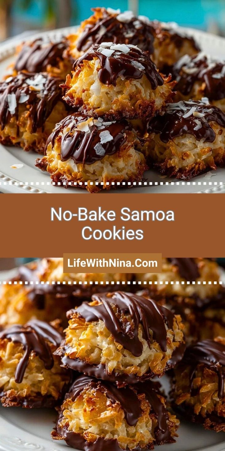 No-Bake Samoa Cookies