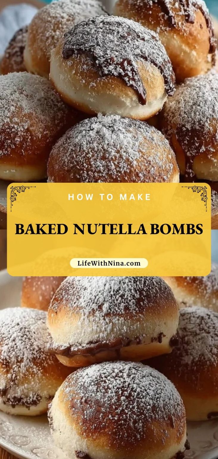 Baked Nutella Bombs