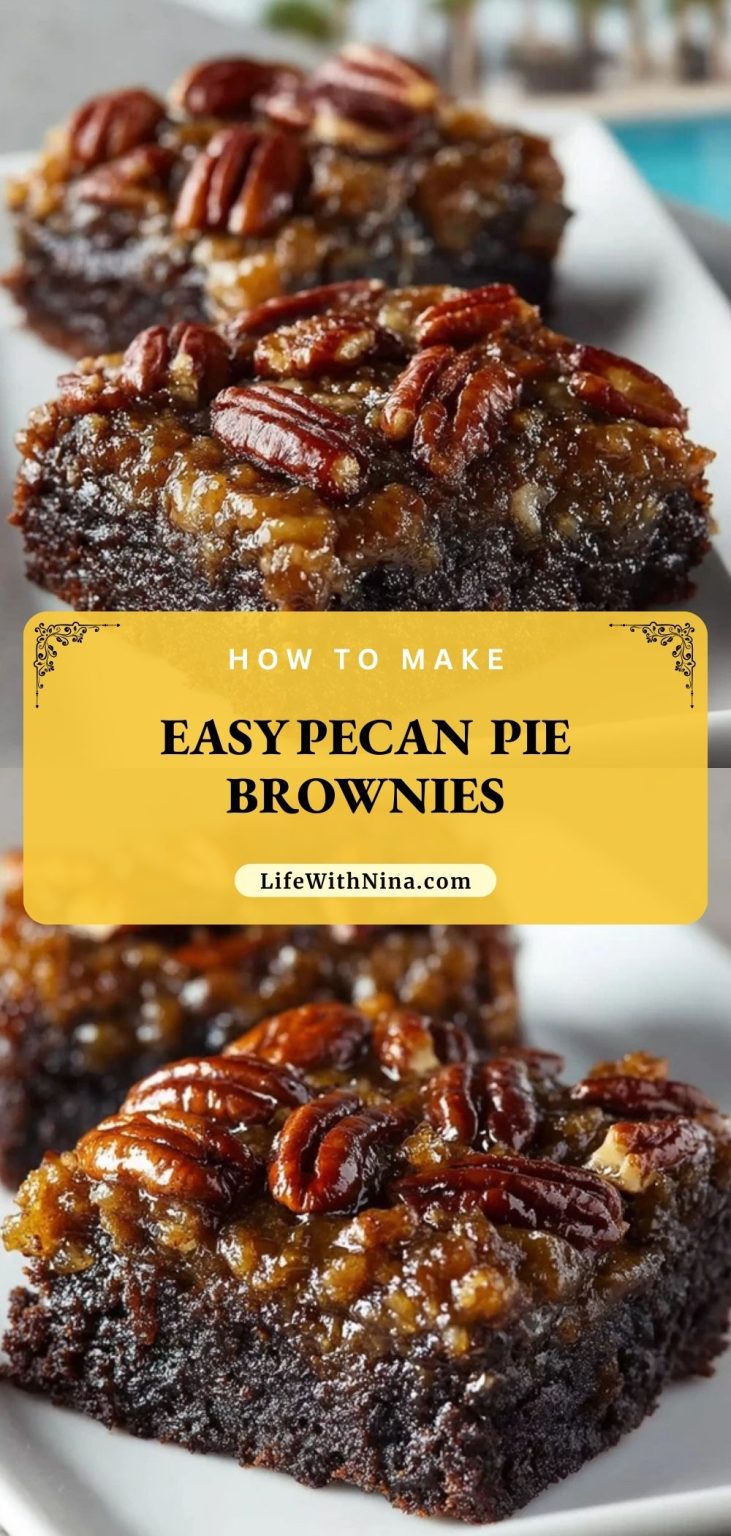 Easy Pecan Pie Brownies
