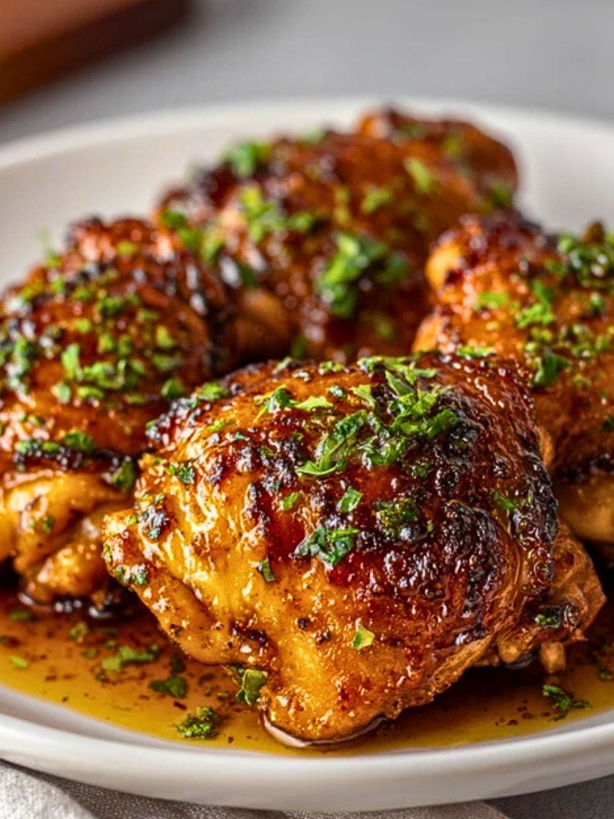 Maple Glazed Chicken Thighs