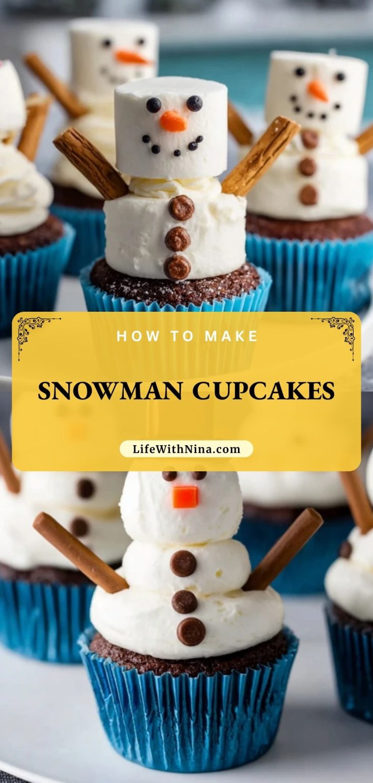 Snowman Cupcakes
