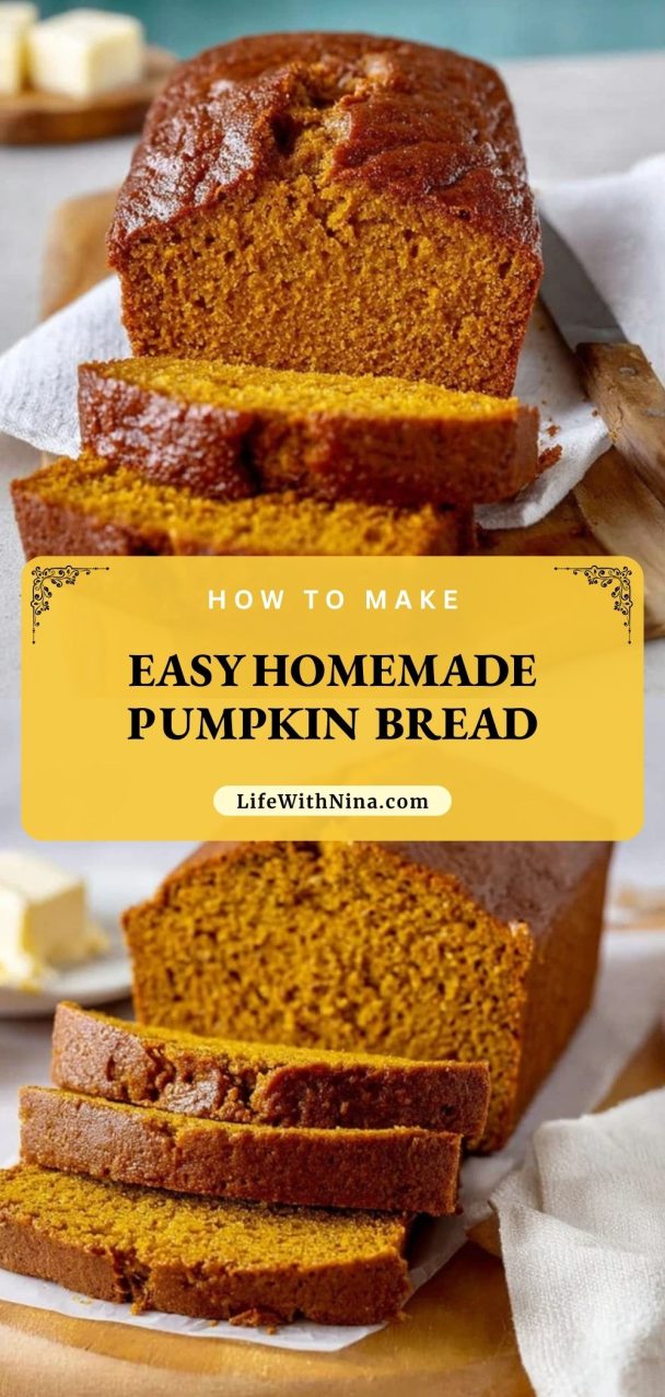 Easy Homemade Pumpkin Bread