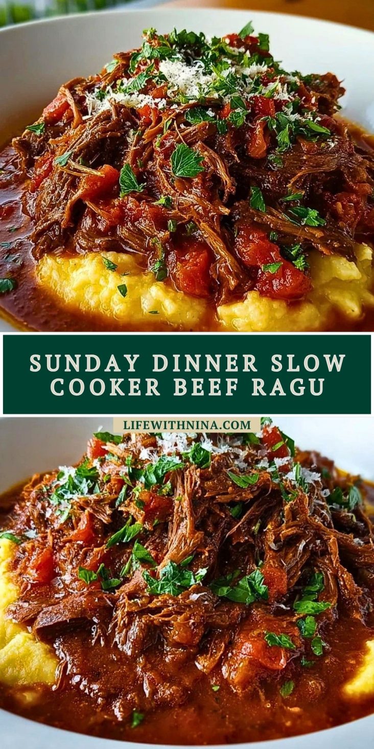 Sunday Dinner Slow Cooker Beef Ragu